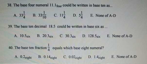 Solved how do I convert from one base to another with | Chegg.com