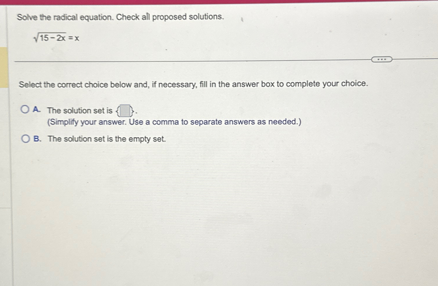 Solved Solve the radical equation. Check all proposed | Chegg.com