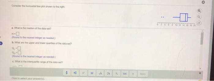 Solved Consider the horizontal box plot shown to the right I | Chegg.com
