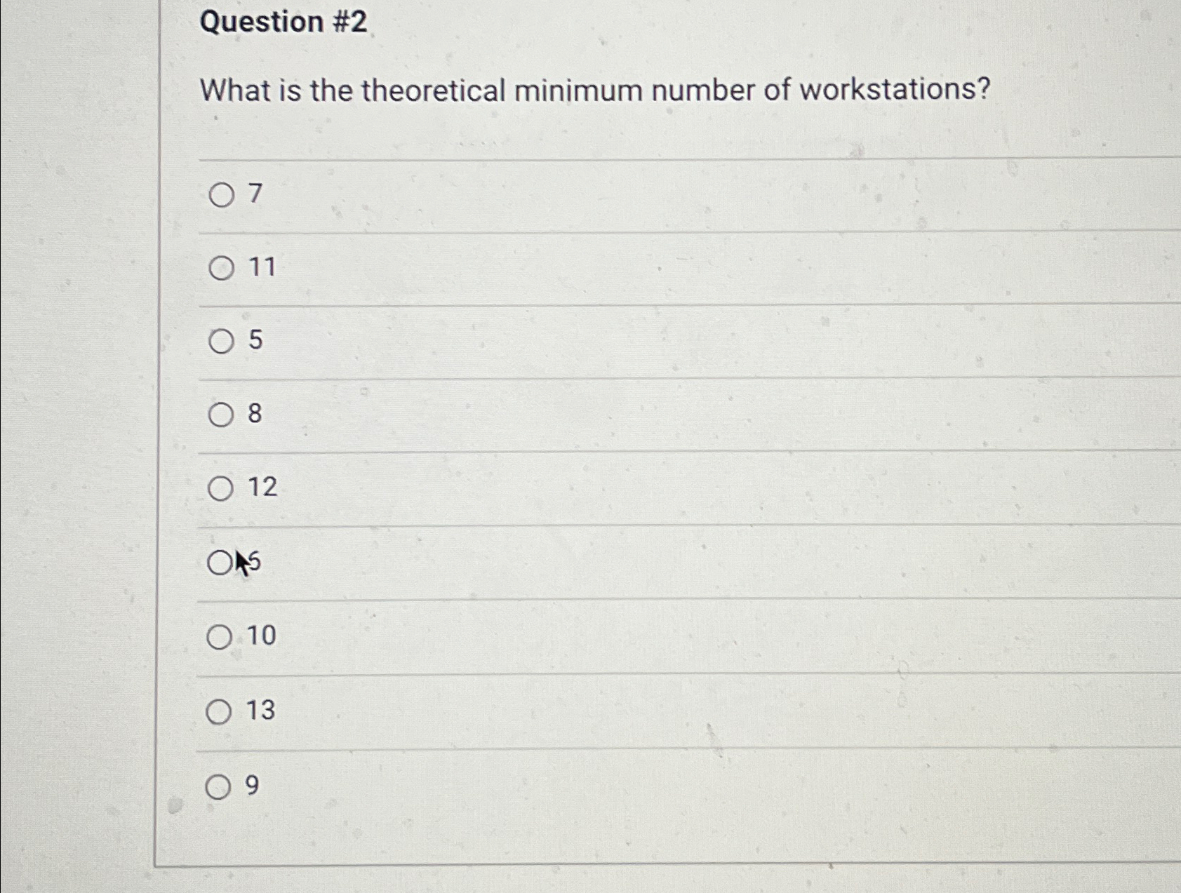 Solved Question #2What is the theoretical minimum number of | Chegg.com