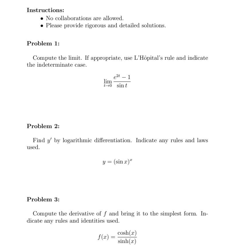Solved Instructions: • No collaborations are allowed. • | Chegg.com