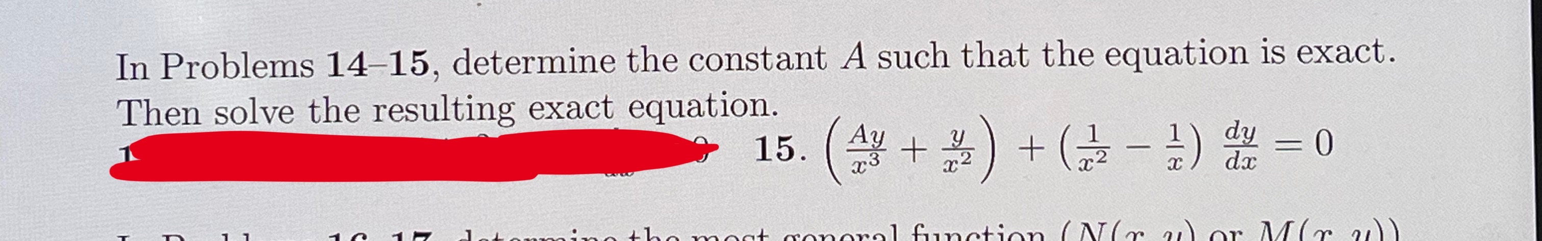 Solved In Problems 14-15, ﻿determine the constant A such | Chegg.com