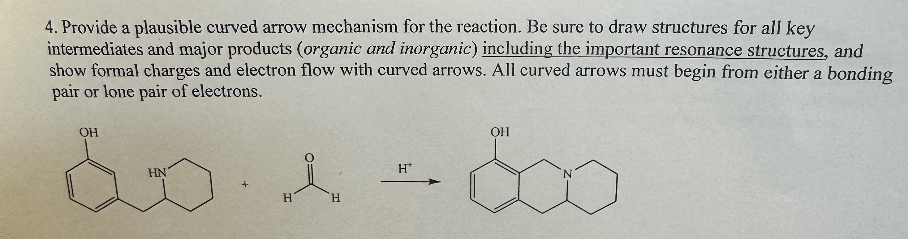 Solved by an EXPERT Provide a plausible curved arrow mechanism for the | Chegg.com