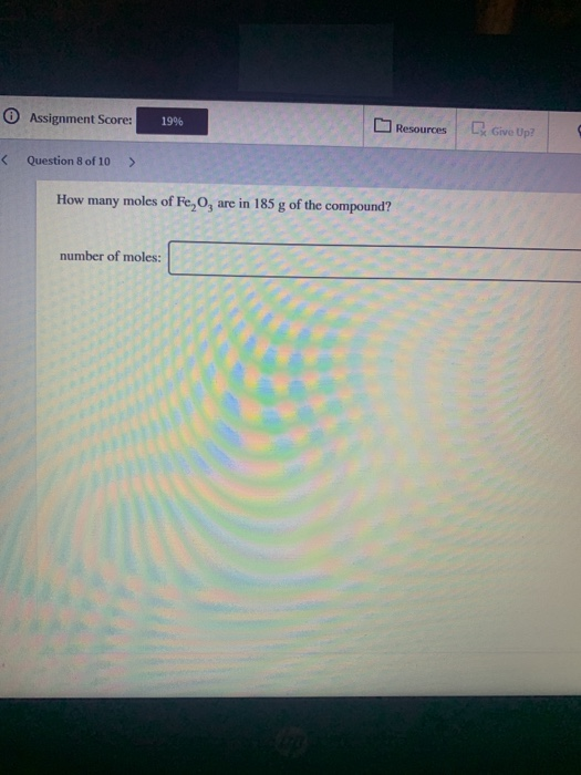 Solved Assignment Score: 19% Resources C Give Up? Hint | Chegg.com
