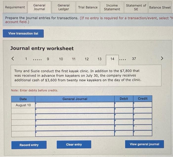 Solved Prepare the journal entries for transactions. (If no | Chegg.com