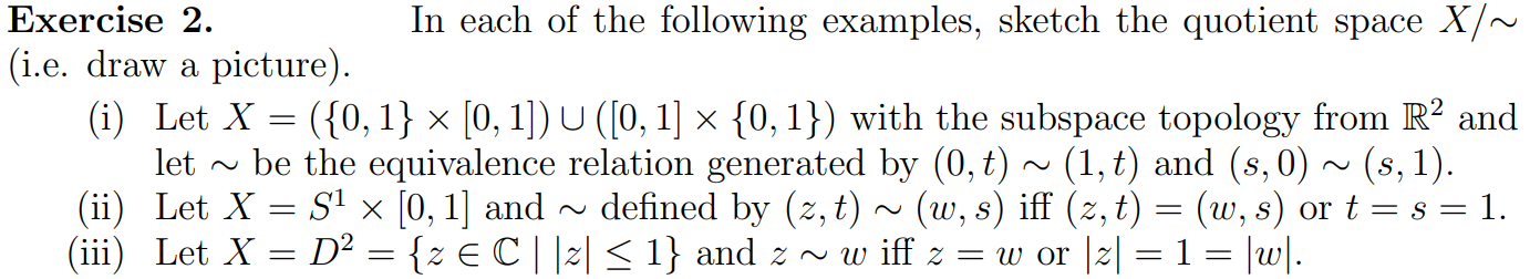 Exercise 2.In each of the following examples, sketch | Chegg.com