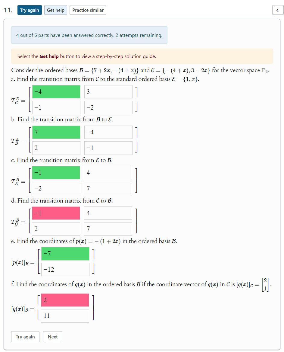 Solved Select the Get help button to view a step-by-step | Chegg.com