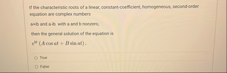 Solved If the characteristic roots of a linear, | Chegg.com