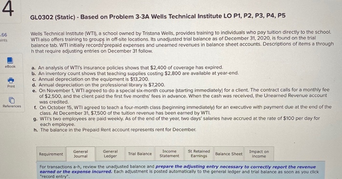 4. GL0302 (Static) - Based on Problem 3-3A Wells | Chegg.com