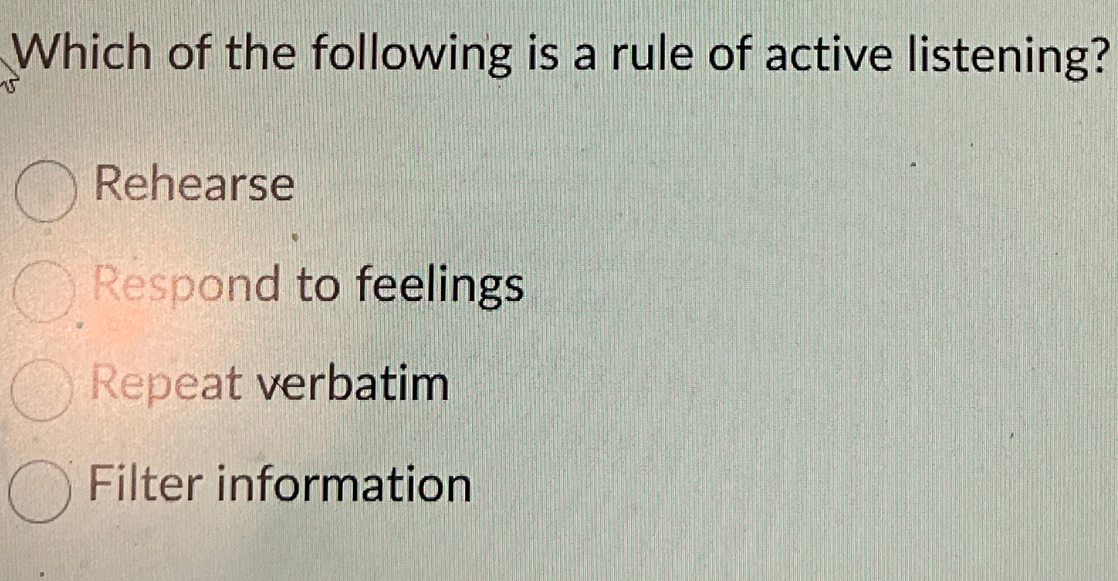 Solved Which of the following is a rule of active | Chegg.com