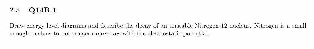 Solved 2.a Q14B. 1Draw energy level diagrams and describe | Chegg.com