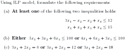 Using ILP model, formulate the following | Chegg.com