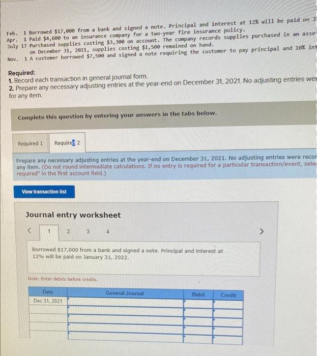 Solved Exercise 2-16 (Algo) External transactions and | Chegg.com