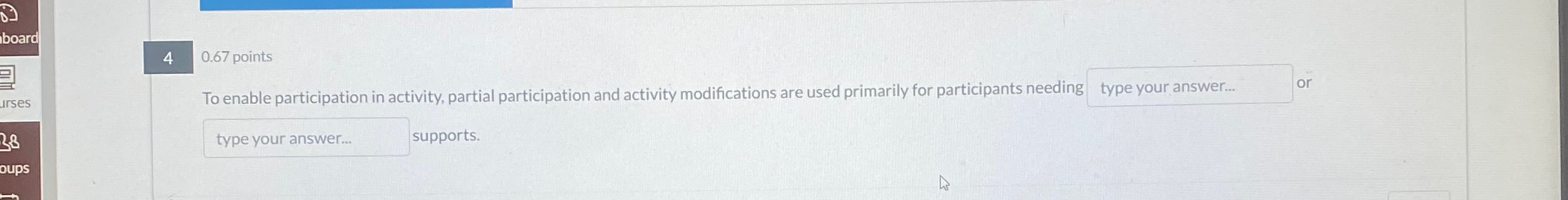 Solved 4 0.67 ﻿pointsTo enable participation in activity, | Chegg.com