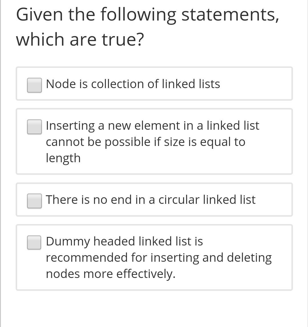 Solved Checkboxes 1.0 point possible (graded, results | Chegg.com