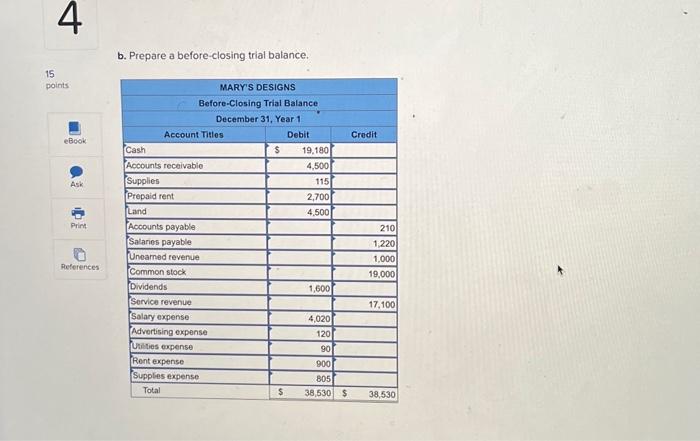 Solved The following accounting events apply to Mary's | Chegg.com