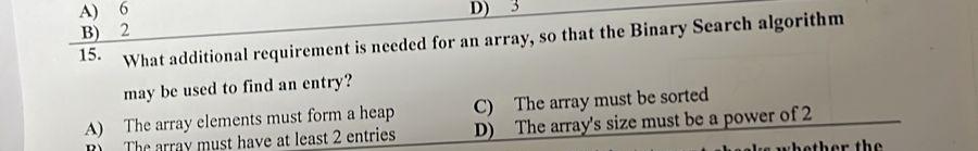 Solved data structure15. ﻿What additional requirement is | Chegg.com