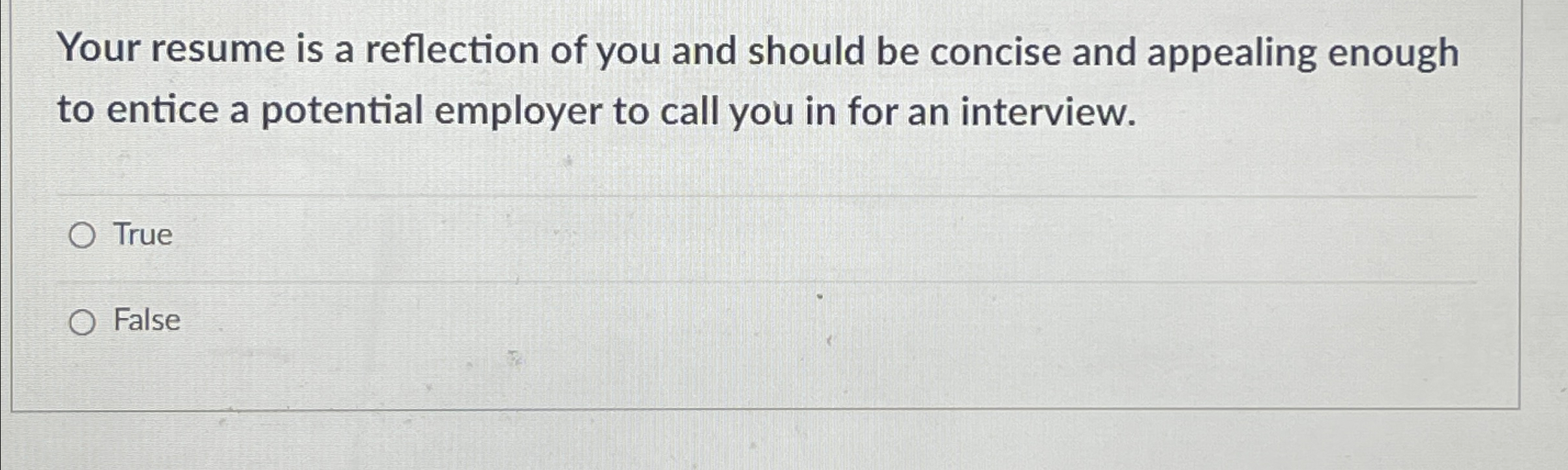 Solved Your resume is a reflection of you and should be | Chegg.com