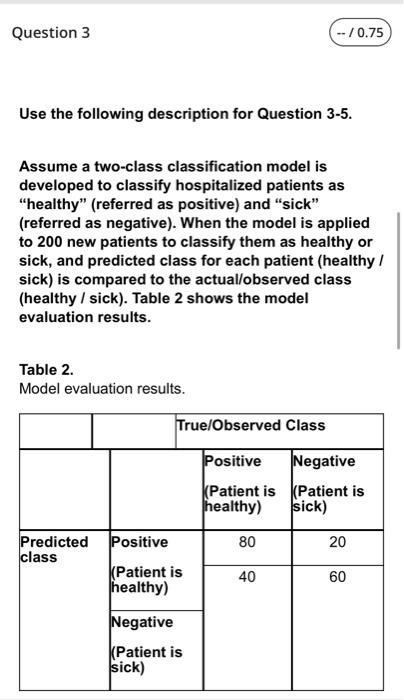Solved Use the following description for Question 3-5. | Chegg.com