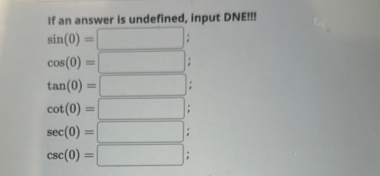 Solved If an answer is undefined, input | Chegg.com