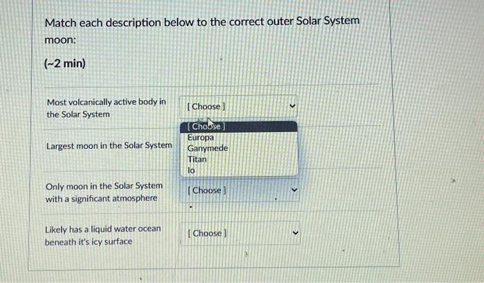 Solved Match each description below to the correct outer | Chegg.com