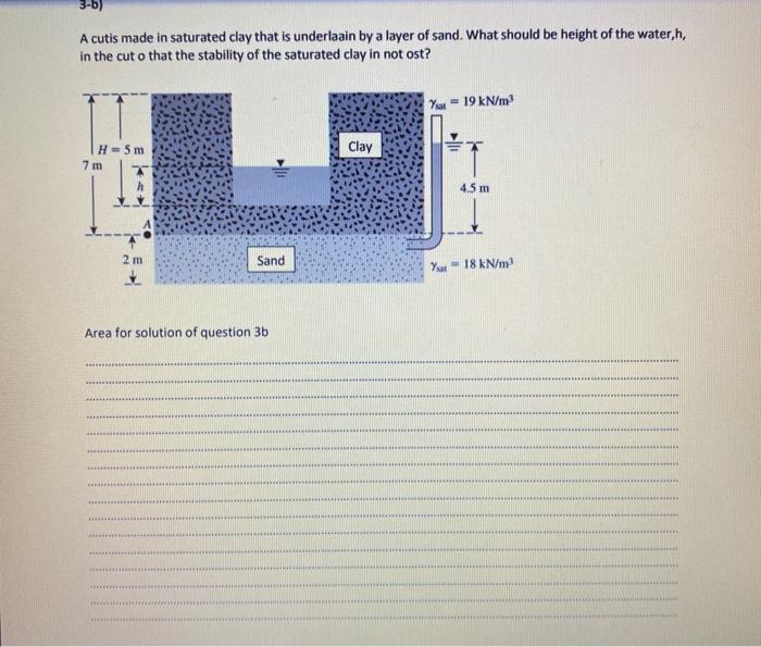 Solved Q-3) 3-a) Calculate uplift pressure at point "C" in | Chegg.com