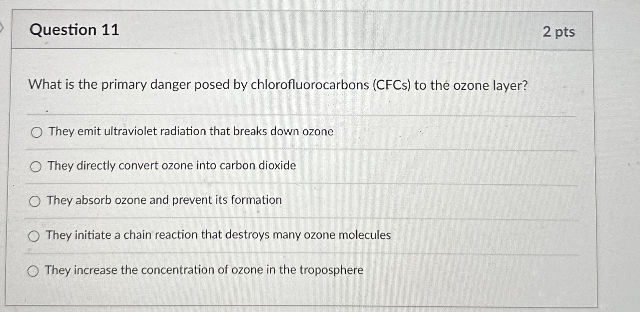 Solved Question 112 ﻿ptsWhat is the primary danger posed by | Chegg.com