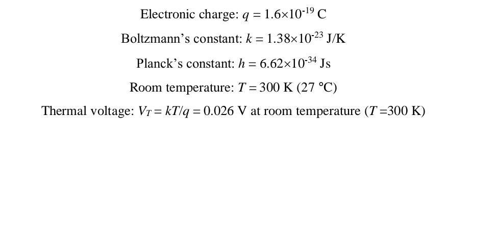 Solved b) 7 A silicon diode with ideality factor of n = 1 | Chegg.com