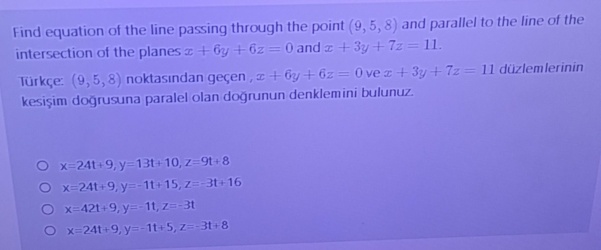 Solved Find Equation Of The Line Passing Through The Point
