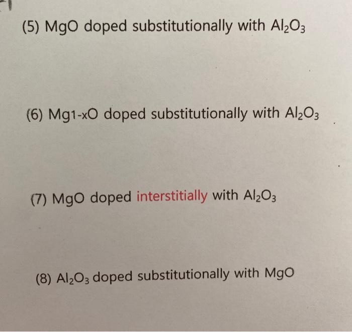 Solved Write the Kröger-Vink notation for the following | Chegg.com