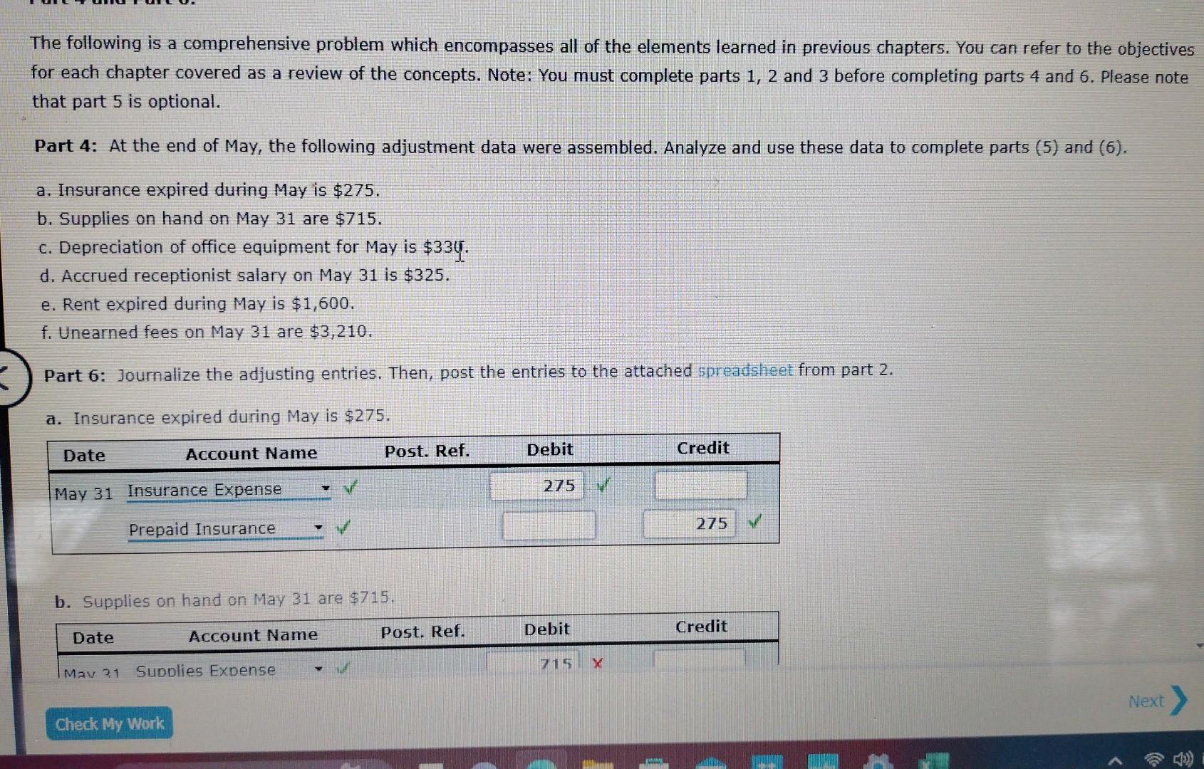Solved The following is a comprehensive problem which | Chegg.com