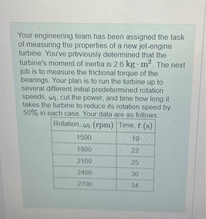 Solved Your engineering team has been assigned the task of | Chegg.com