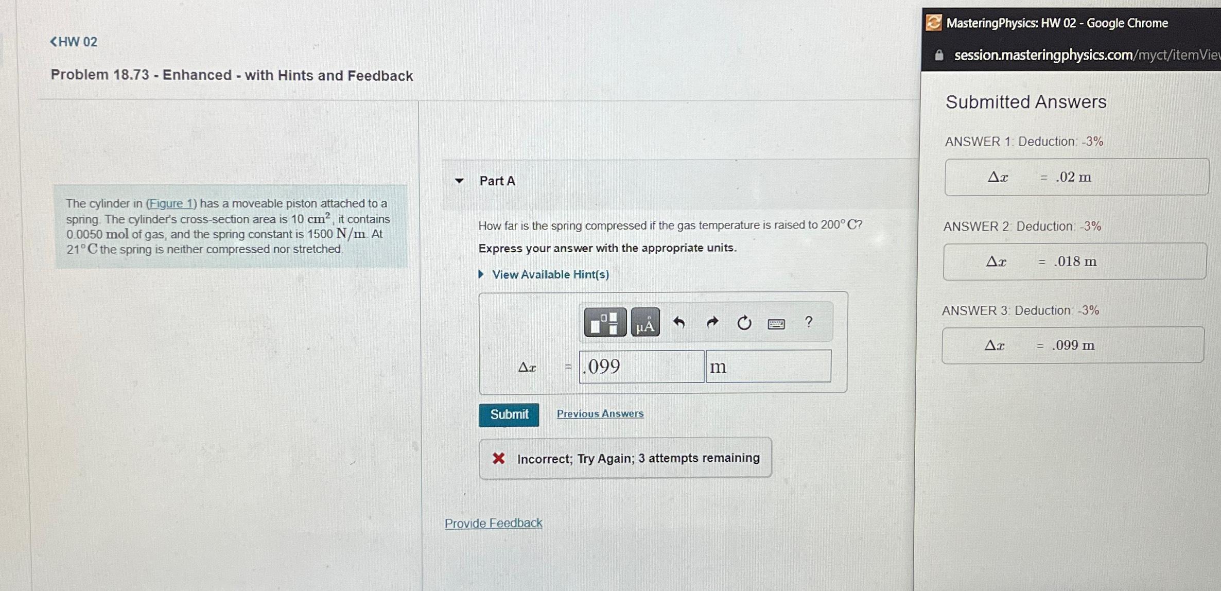 NOTE: incorrect answers include | Chegg.com