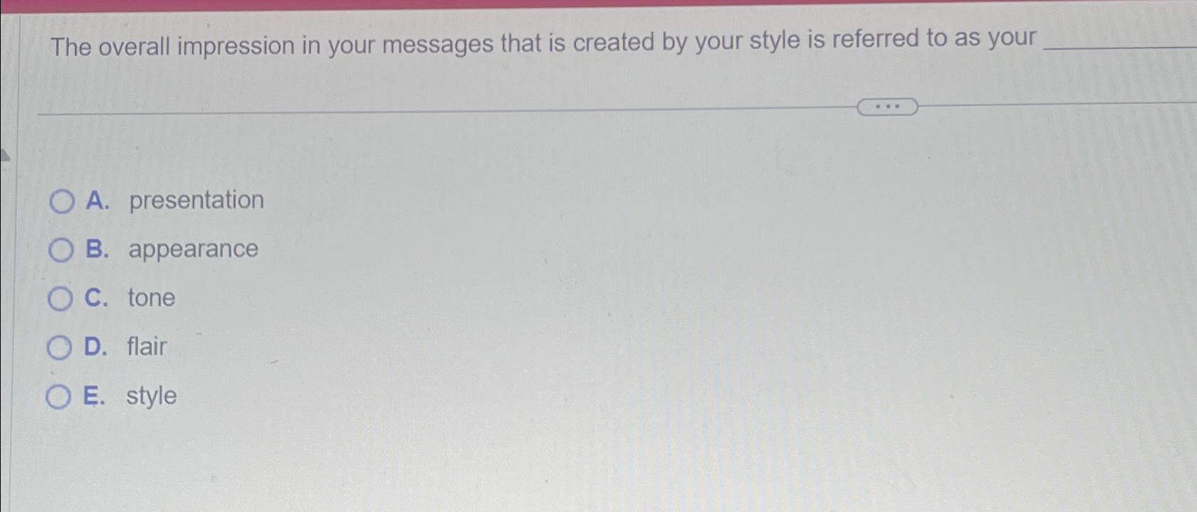 Solved The overall impression in your messages that is | Chegg.com