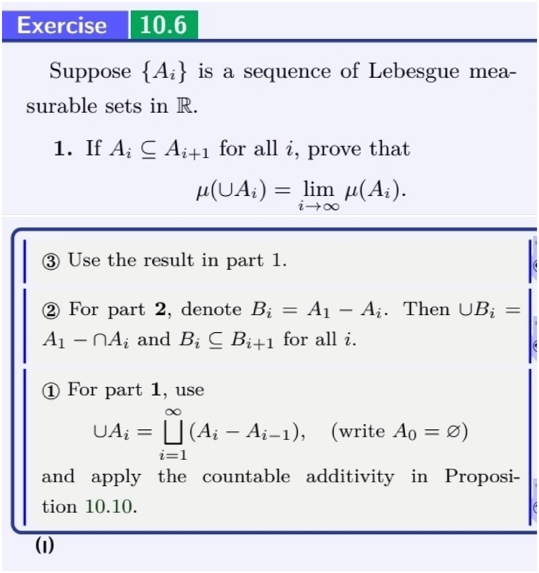 Solved Suppose {ai} is A Sequence Of Lebesgue Measurable