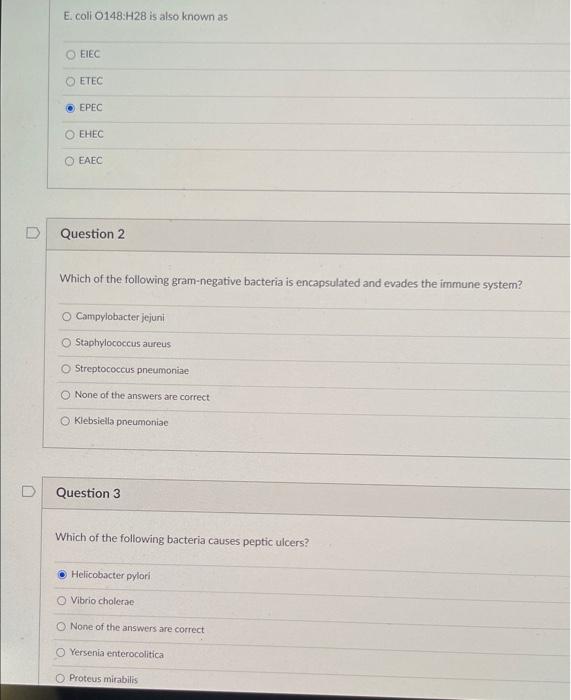 Solved E. coll O148.H28 is also known as EIEC ETEC EPEC EHEC | Chegg.com