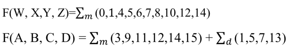 Solved Use K-map to simplify the following expressions: | Chegg.com