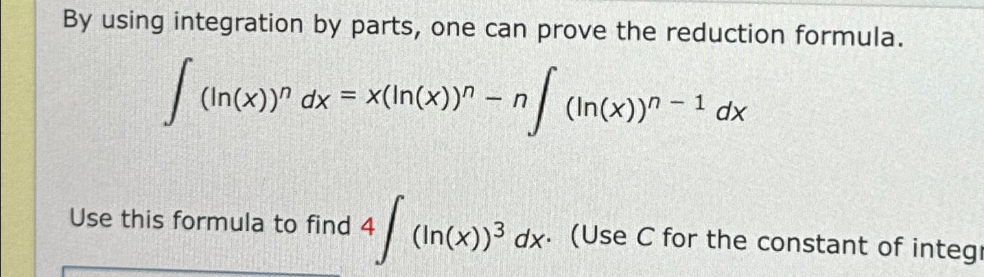 Solved By using integration by parts, one can prove the | Chegg.com