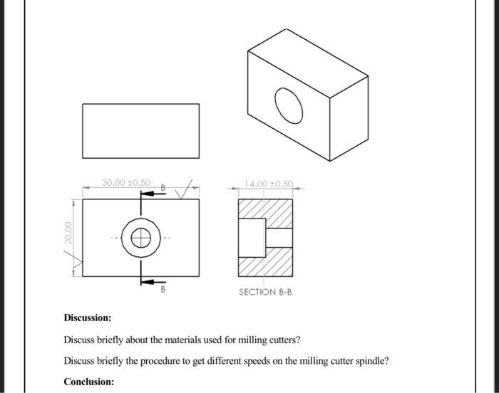 Solved EXPERIMENT 4: Basic milling operations (surface | Chegg.com
