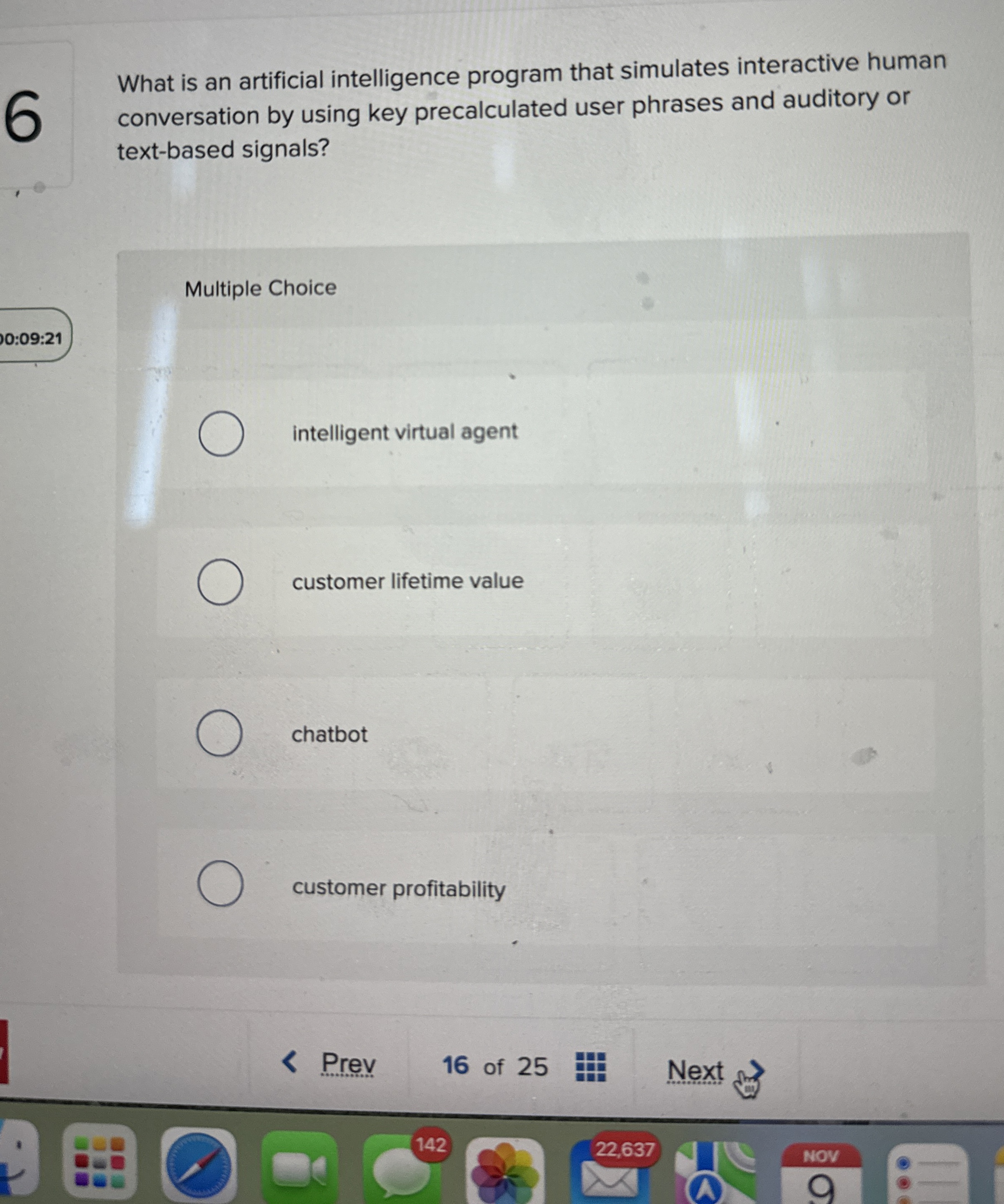 Solved What is an artificial intelligence program that | Chegg.com