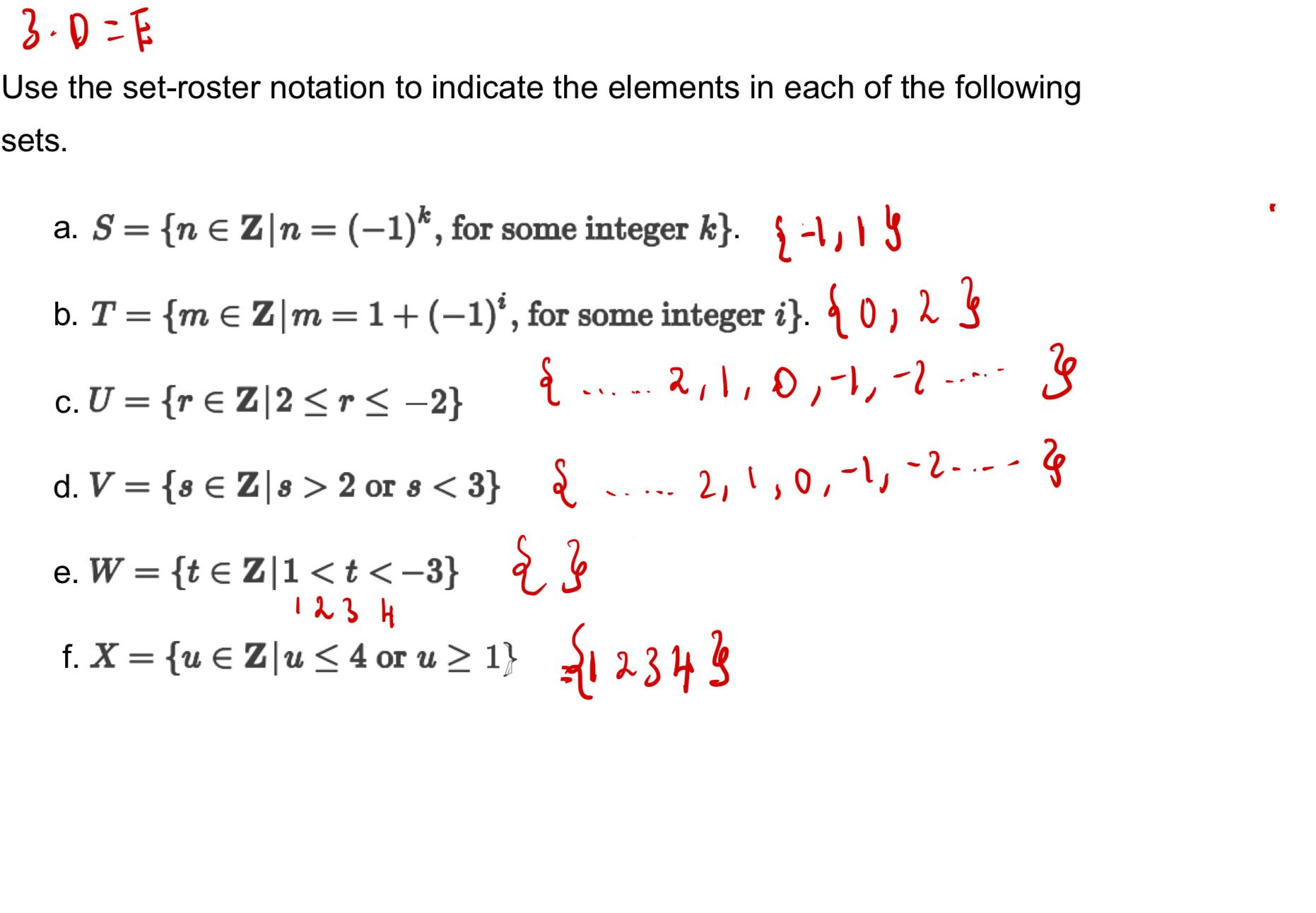 Solved 3*D=EUse the set-roster notation to indicate the | Chegg.com Solved 3*D=EUse the set-roster notation to indicate the | Chegg.com