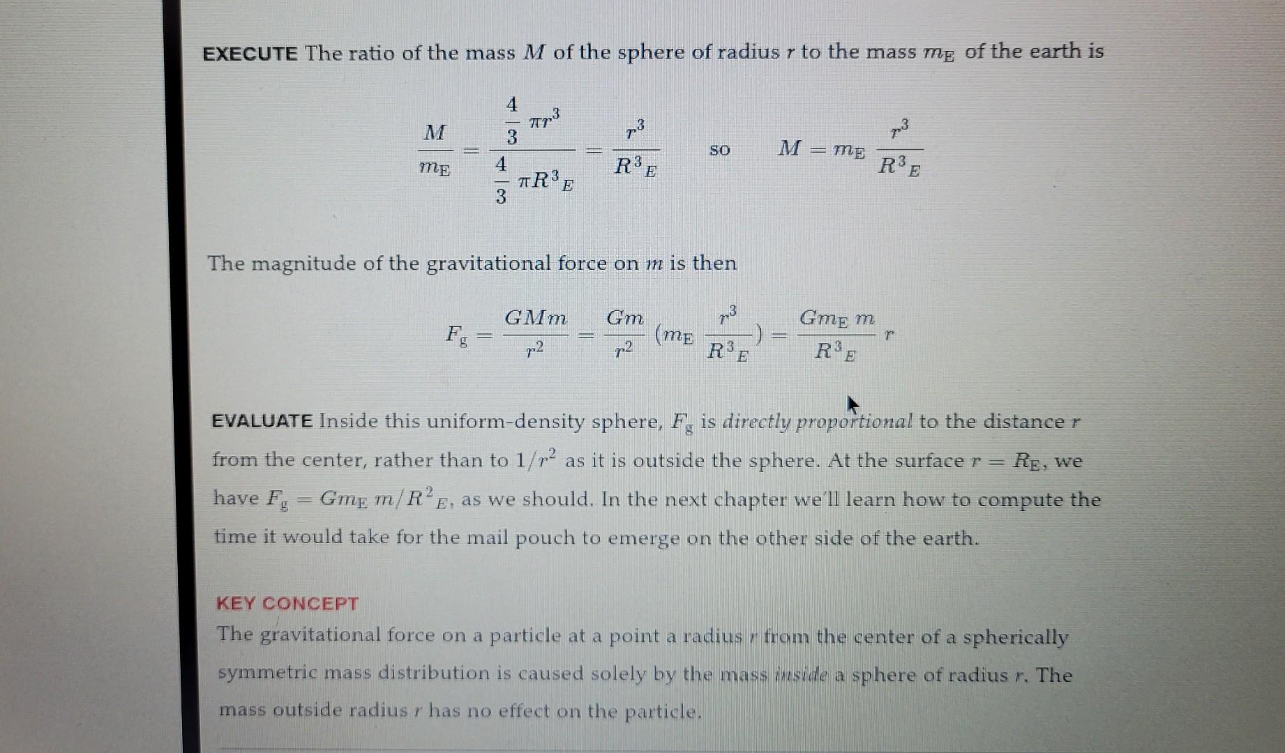 CALC Example 13.100 assumes a constant density | Chegg.com