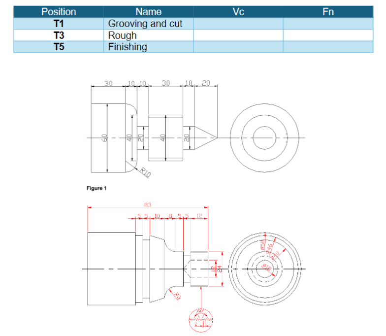 Solved NC Program for Turning PartWrite the NC program using | Chegg.com