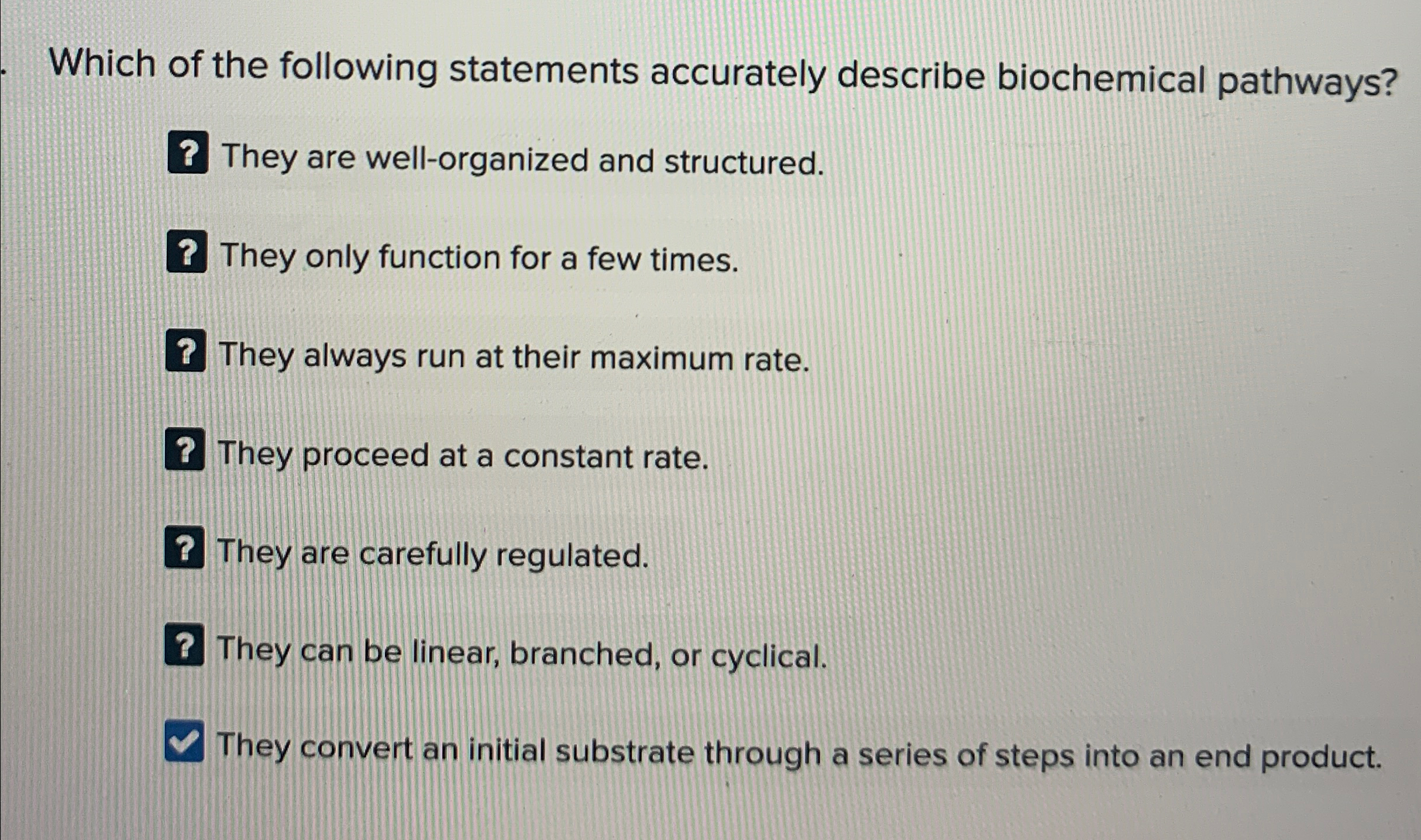 Solved Which of the following statements accurately describe | Chegg.com