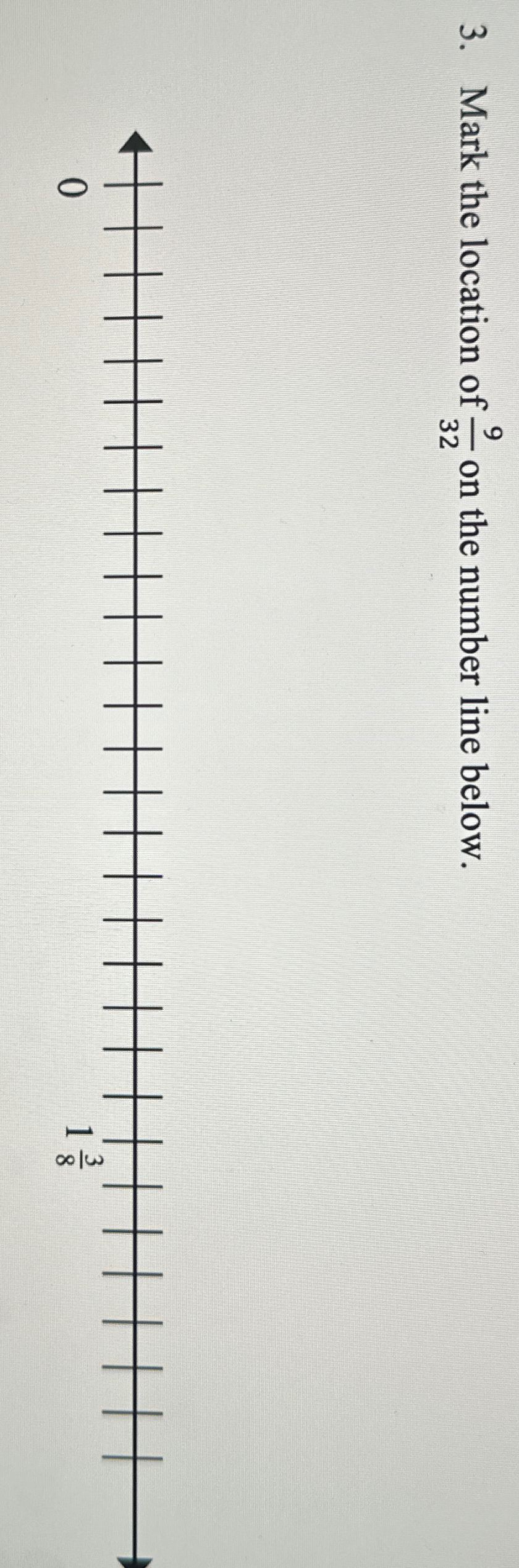 Solved Mark the location of 932 ﻿on the number line below. | Chegg.com