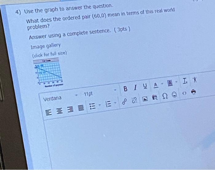 Solved 4) Use the graph to answer the question What does the | Chegg.com