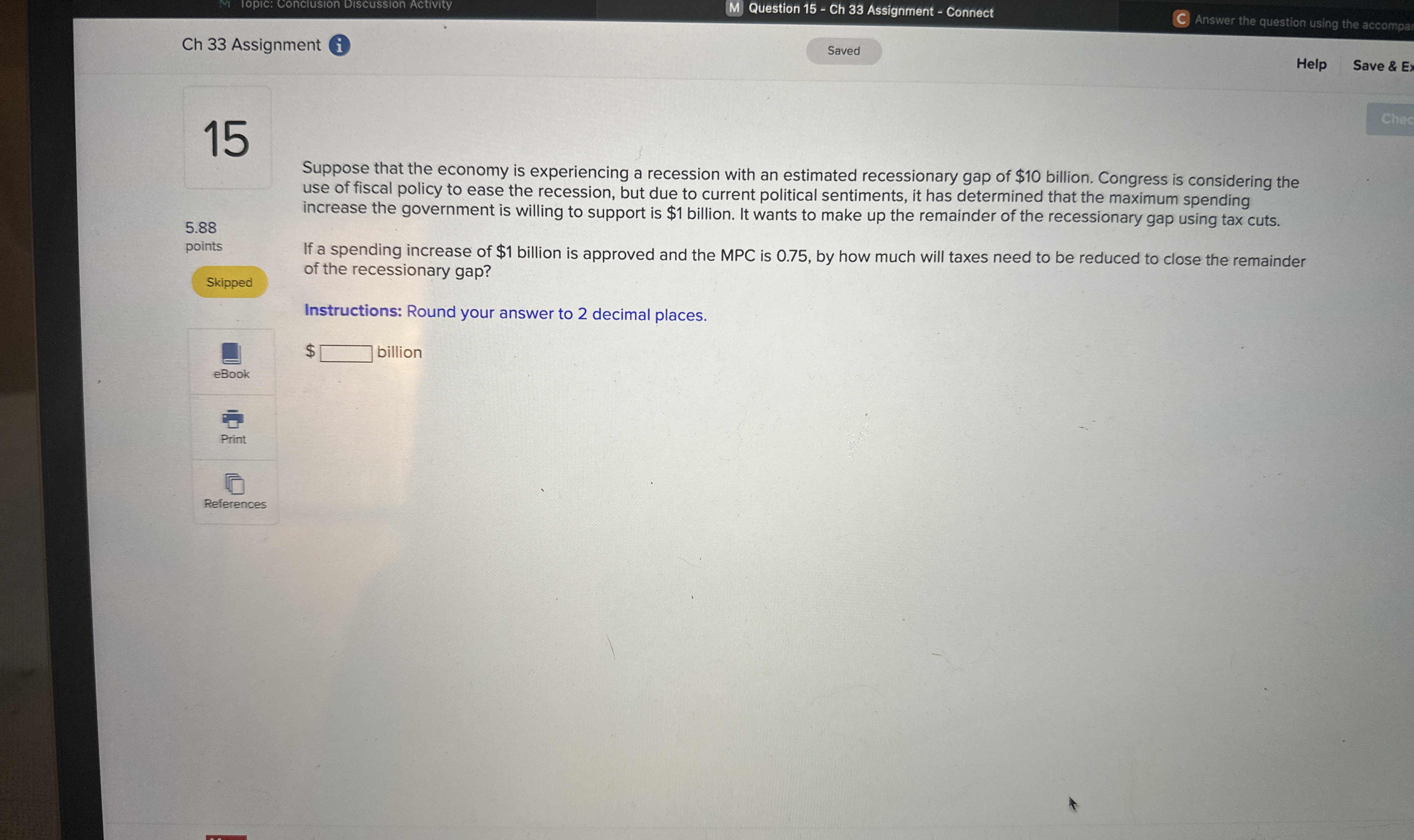 Solved Ch 33 ﻿AssignmentM Question 15 - ﻿Ch 33 ﻿Assignment - | Chegg.com