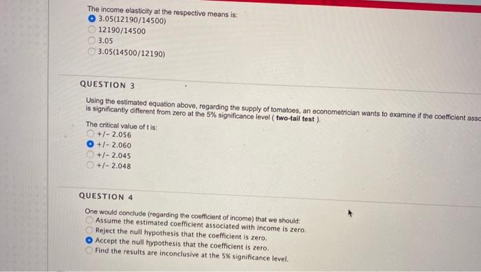 Solved Below is the printout for a regression of the | Chegg.com
