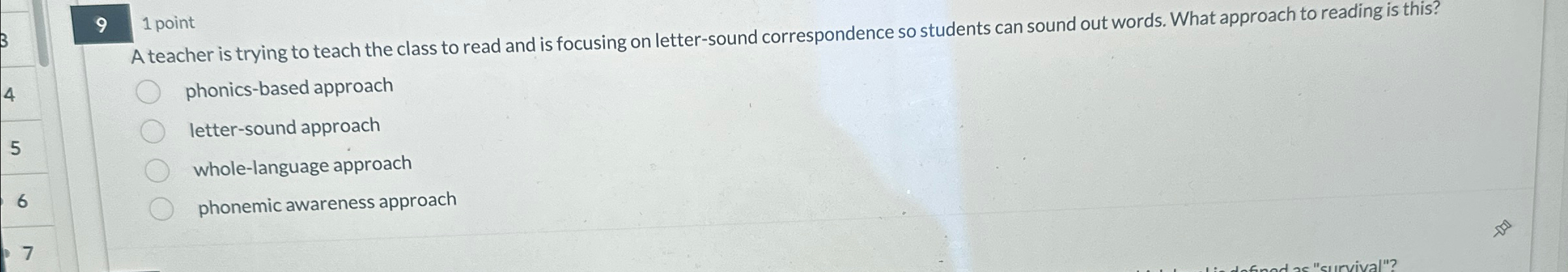 Solved 91 ﻿pointA teacher is trying to teach the class to | Chegg.com