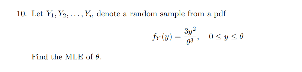 Let Y1,Y2,dots,Yn ﻿denote a random sample from a | Chegg.com